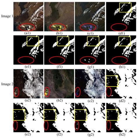 Comparison Of Cloud Detection Results Obtained By Different Methods