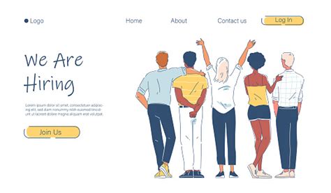 포스터를 고용하고 있습니다 성공을 축하하는 비즈니스 팀 헤드헌팅 및 재벌 회사 및 조직 기업 포스터 또는 배너 랜딩 웹페이지