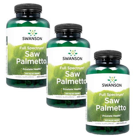 スワンソン ソーパルメット 540mg 250錠 3本 Swanson Sawpalmetto 日時指定不可 F