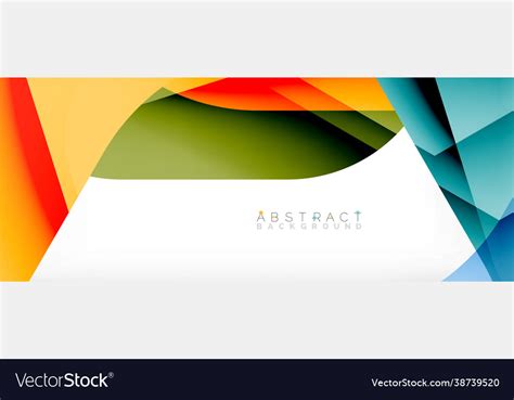 Geometric Abstract Background Multicolored Vector Image