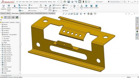 Solidworks Sheet Metal Tutorial Exercise Artofit