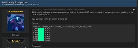 Shinyhunters Leak 33m Twilio Authy Phone Numbers Neiman Marcus And