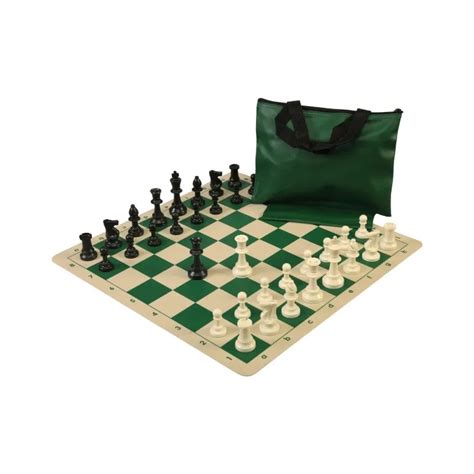 Standard Chess Set Combination With Silicone Chess Board Triple