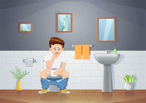 Cartoon Version Of Man Sitting In Toilet 5414984 Vector Art At Vecteezy
