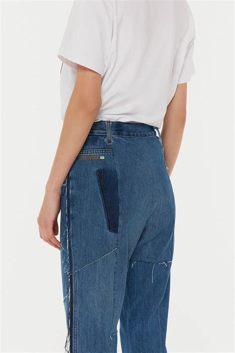 Litkovska Patchwork Jeans Blue 100 Cotton