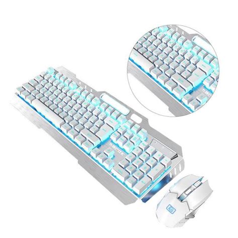1 Set Gaming Keyboard Mouse Backlight Wireless Kit For Computer Black Clavier Dordinateur