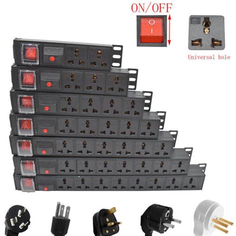 Pdu Power Strip Network Cabinet Rack Power Distribution Unit C14 Port Link 2 22a 10a Universal