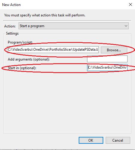 How To Schedule External Data Update Using Windows Task Scheduler Portfolio Slicer