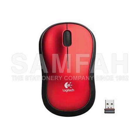 Logitech Wireless Mouse M Red Samfah