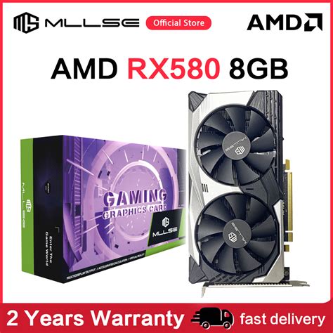 Mllse Amd Rx 580 8gb 2048sp Gaming Graphics Card Gddr5 256bit Pci