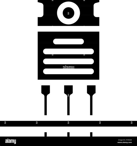 Transistor Installation Electronics Glyph Icon Vector Illustration Stock Vector Image And Art Alamy