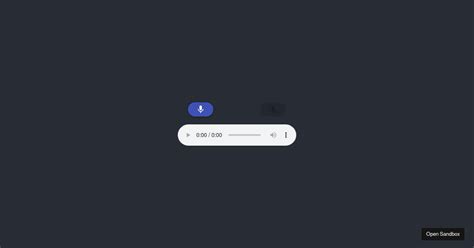 Audio Playback Codesandbox