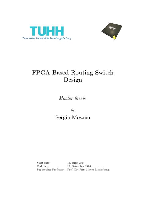 Pdf Fpga Based Routing Switch Design