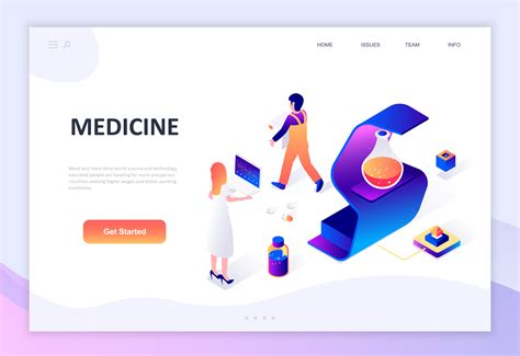 Modern Flat Design Isometric Concept Of Medicine And Healthcare 543872 Vector Art At Vecteezy