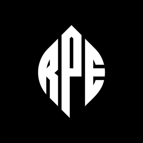 Premium Vector Rpe Circle Letter Logo Design With Circle And Ellipse