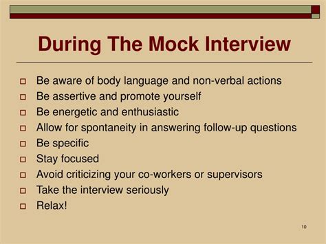 Ppt The Mock Interview Powerpoint Presentation Free Download Id
