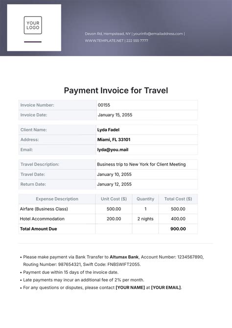 Free Payment Summary Template To Edit Online