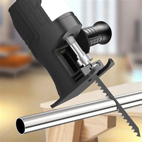 휴대용 왕복 톱 어댑터 전기 드릴 전기 톱 나무 금속 절단 도구 톱날 목공 도구전동 공구 부품 Aliexpress