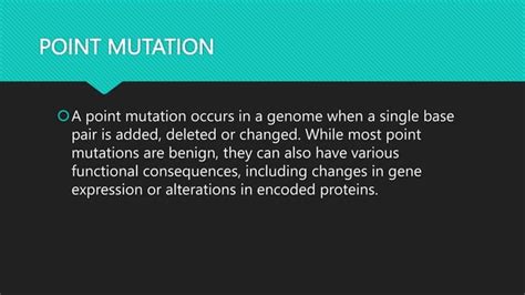 Science Mutations That Occur In Sex Cellspptx Infertility