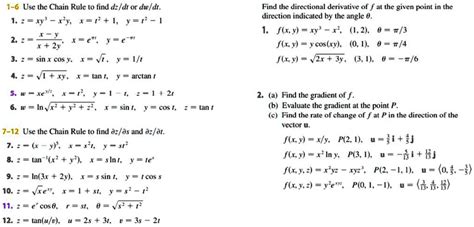 Use The Chain Rule T Find Dz Dt Or Dwdt V R Xn Y I X E X