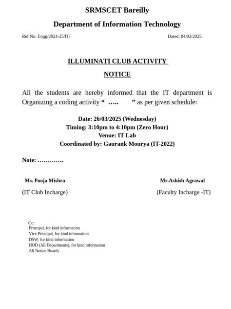 Activity Notice 26march 2025 Pdf