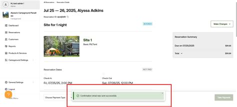 How To Resend A Reservation Confirmation Email Campground Booking Knowledge Base