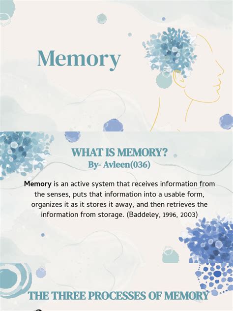 Memory Powerpoint Presentation Pdf Memory Recall Memory