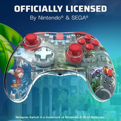 Pdp Realmz Wired Led Light Up Pro Controller For Nintendo Switch Oled Model Sonic Superstars