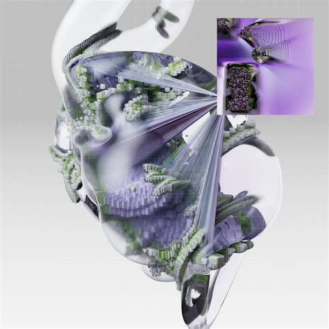 3 차원 렌더링 3 D Ai Ai 시각화 Cgi 가상 예술 개념 예술 공평 관념적인 구글 딥마인드 기발한 기술 기하학적 모양 깊은 학습 다이나믹한