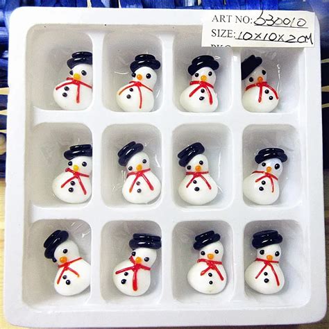 12 шт Заказные стеклянные Санты ручной работы носки снеговик Рождественская елка