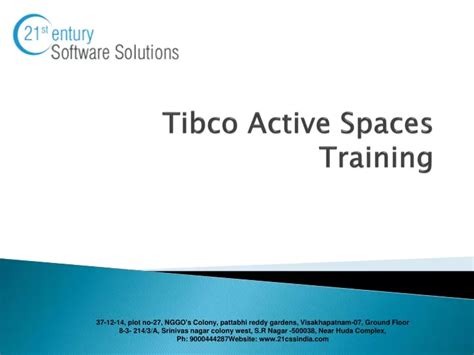 PPT Tibco Active Spaces Training PowerPoint Presentation Free Download ID