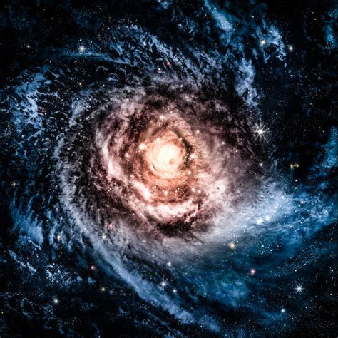 蓝色旋涡星系图片 美丽的蓝色旋涡星系素材 高清图片 摄影照片 寻图免费打包下载