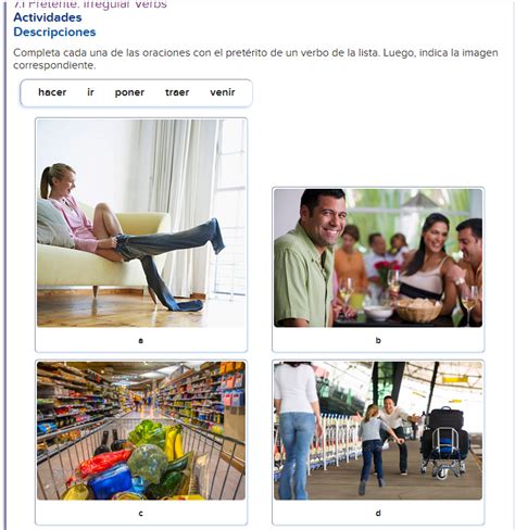 [solved] Gramatica 4 71 Preterite Irregular Verbs Actividades Que Course Hero