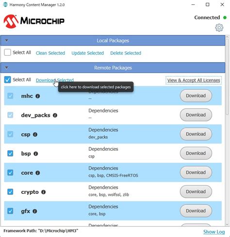 Planet x Gear MPLAB HARMONY v3 インストールセットアップ手順