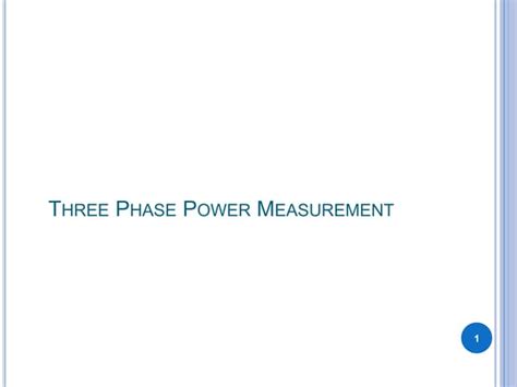 3 Phase Power Pptx