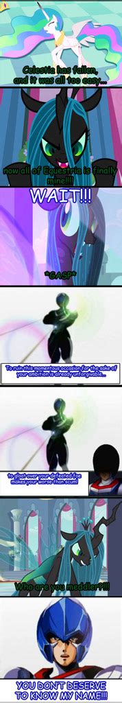 Safe Artist Combatkaiser Screencap Character Queen Chrysalis Species Changeling