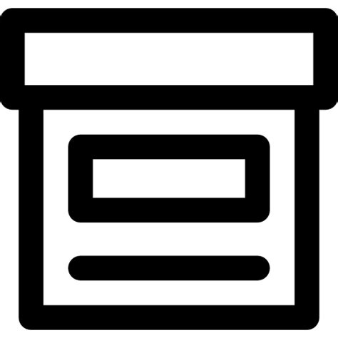 Box Basic Rounded Lineal Icon Box Basic Rounded Lineal Icon