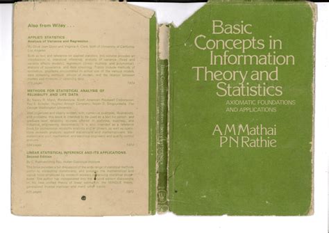 Pdf Basic Concepts In Information Theory And Statistics