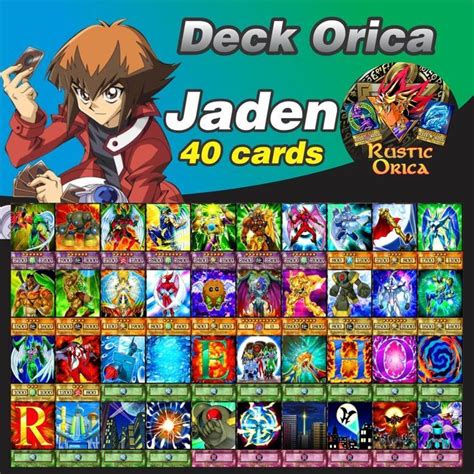 Jaden Yuki Deck 40 Cards Orica Anime Or Tcg En Yugioh Gx Funny Yugioh