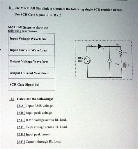 Solved [li] Use Matlab Simulink To Simulate The Following Single Scr