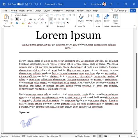 How To Insert A Signature In Word Documents And Sign By Hand
