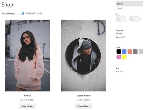 Woocommerce Product Search Woocommerce