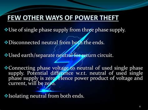 Power Theft Detection PPTX Gas And Electric Home Utilities