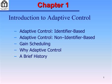 Adaptive Control