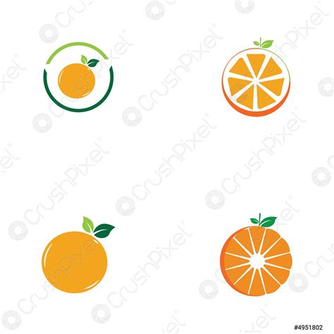Orange Logo Design Stock Vector 4951802 Crushpixel