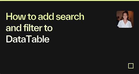 How To Add Search And Filter To Datatable Codesandbox How To Add Search And Filter To Datatable Codesandbox