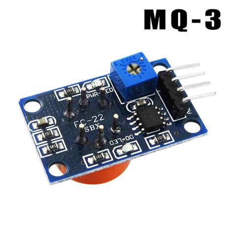 Mq 3 Alcohol Sensor Breathalyzer Gas Detector Ethanol For Arduino Rasp