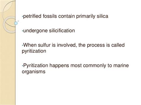 Fossilization Ppt