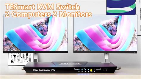 Dual Monitor Kvm 2 Port Hdmi Kvm Hdmi Switch Support 2 Hdmi Output For Other Home Audio Video