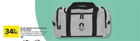Promo Sac De Sport Des Jeux Olympiques De Paris Chez Carrefour